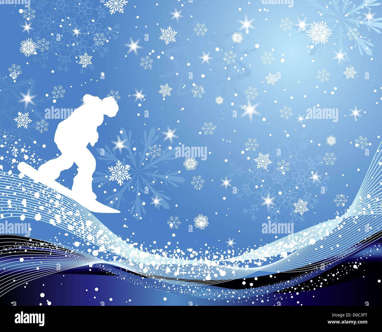 Sport background with snowboard athlete. EPS 10 Vector illustration ...