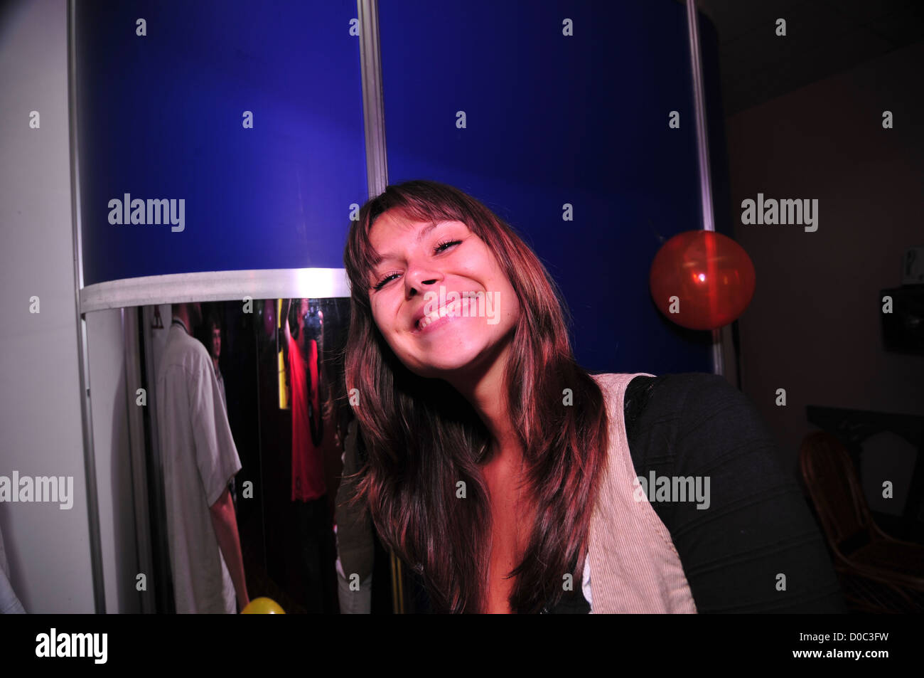 young woman party drunk fun rave night Stock Photo - Alamy