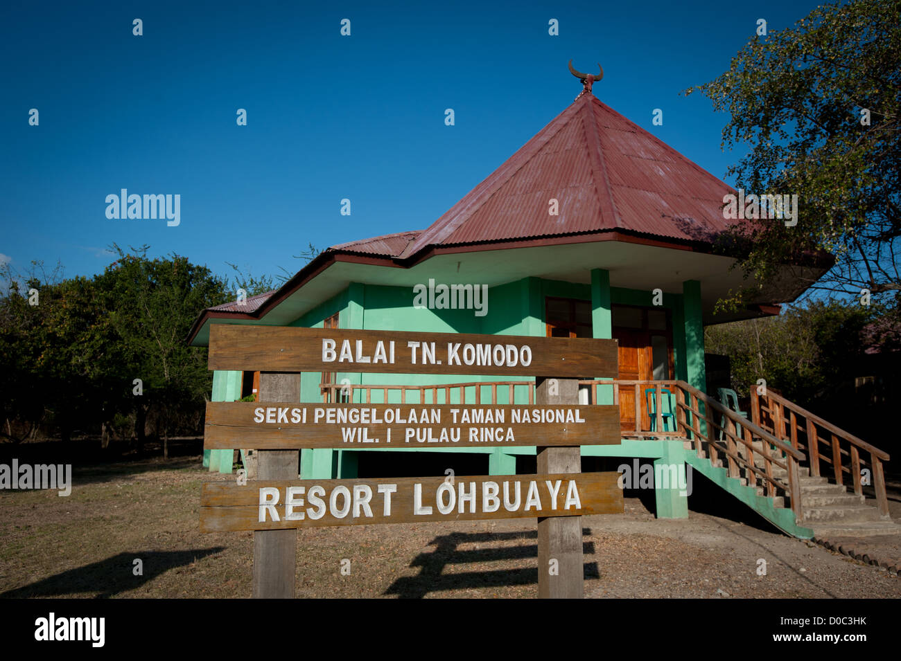 the Ranger post also used as resort in the island of Rincah Komodo ...