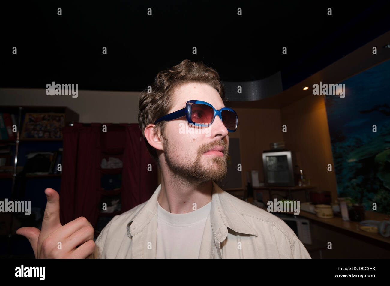 young party man rave drunk studio Stock Photo - Alamy