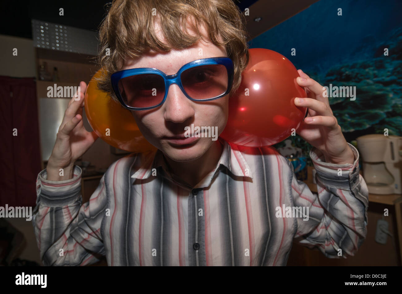 young party man rave drunk studio Stock Photo - Alamy