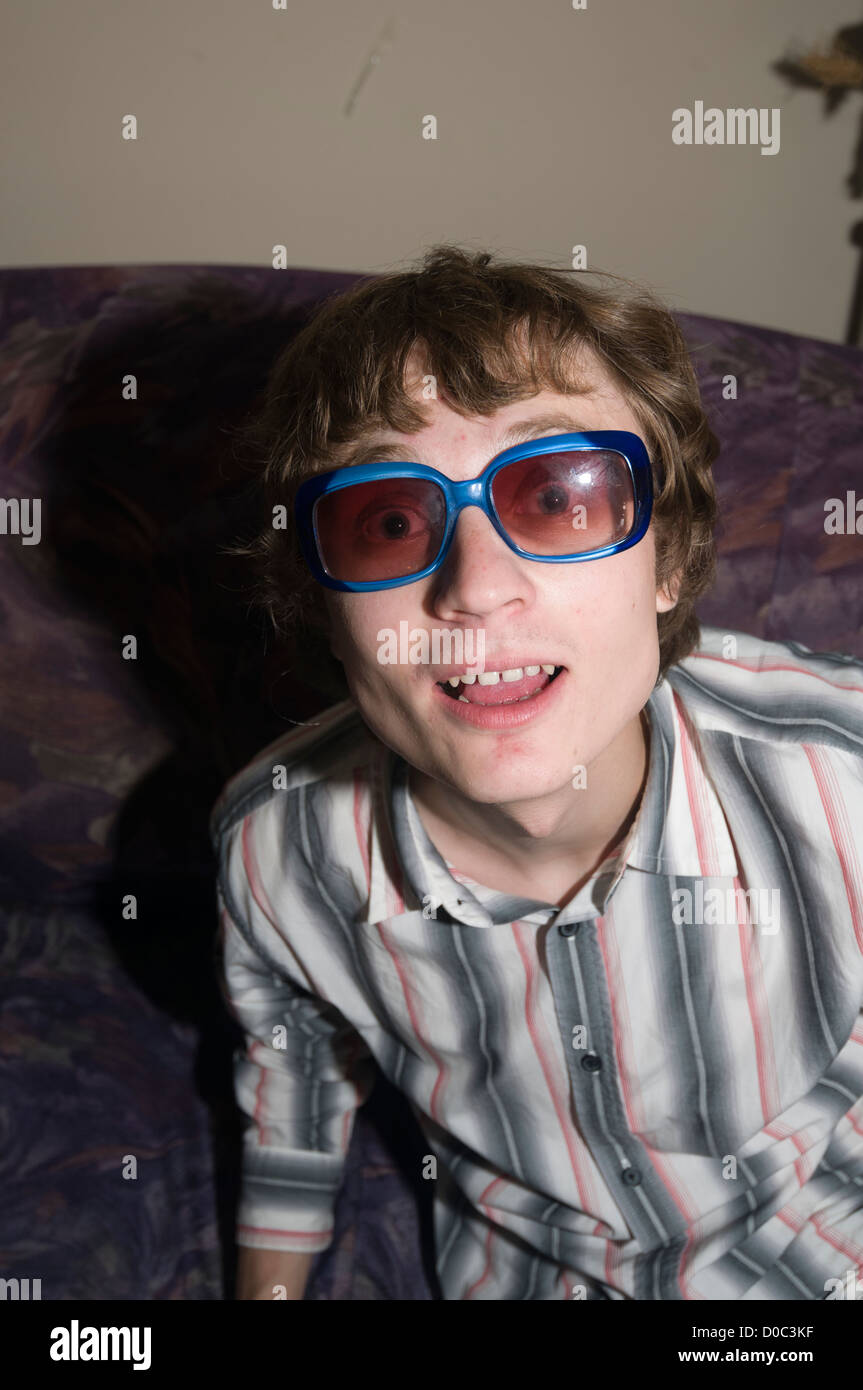 young party man rave drunk studio Stock Photo - Alamy