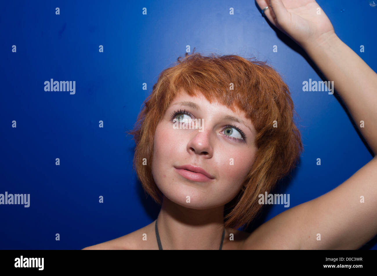 Woman at rave hi-res stock photography and images - Alamy
