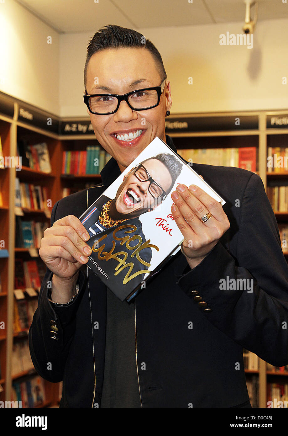 Gok Wan signs copies of his autobiography 'Through Thick & Thin' at ...