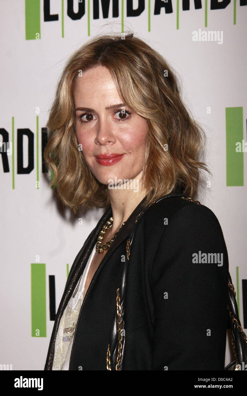 Sarah Paulson Opening night of the Broadway production of 'Lombardi' at ...