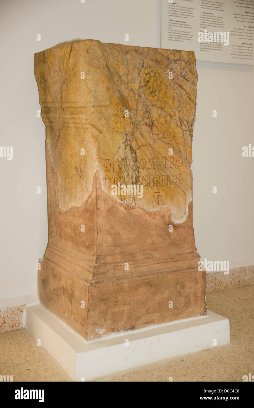 Museum at Chemtou the Roman pink marble quarry in Northern Tunisia ...