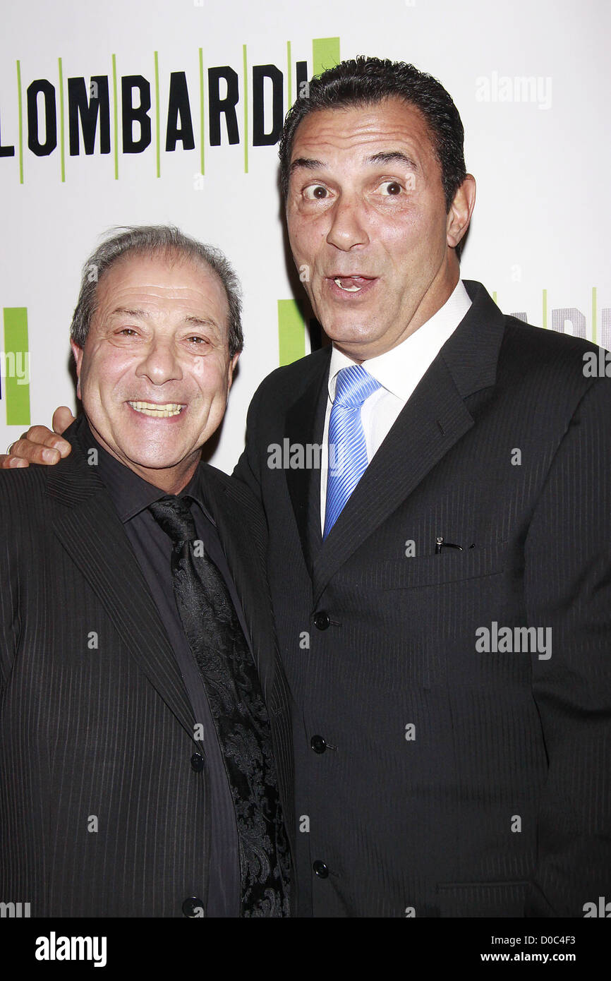 Dan Grimaldi and Lee Mazzilli Opening night of the Broadway production of 'Lombardi' at the ...
