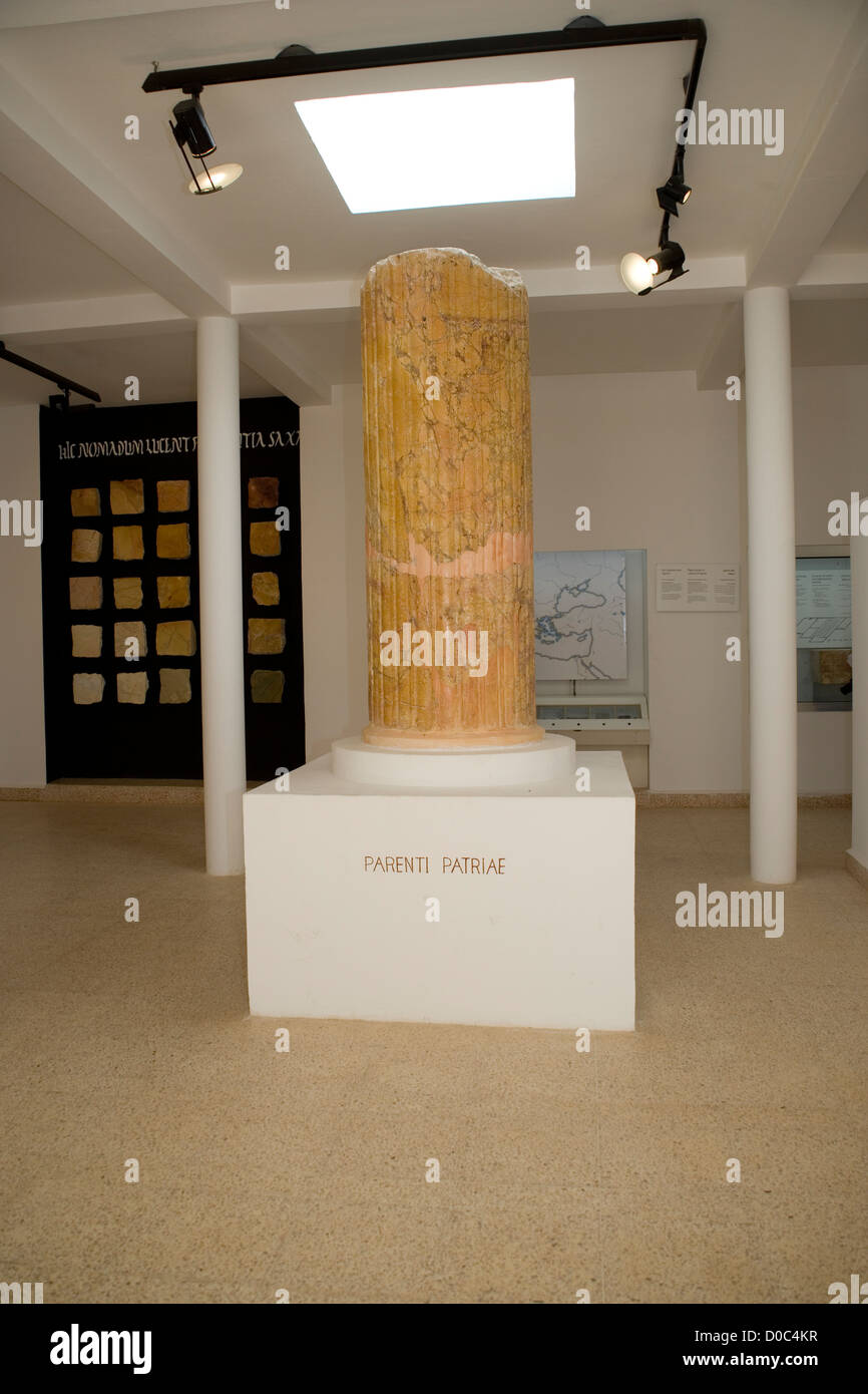 Museum at Chemtou the Roman pink marble quarry in Northern Tunisia ...