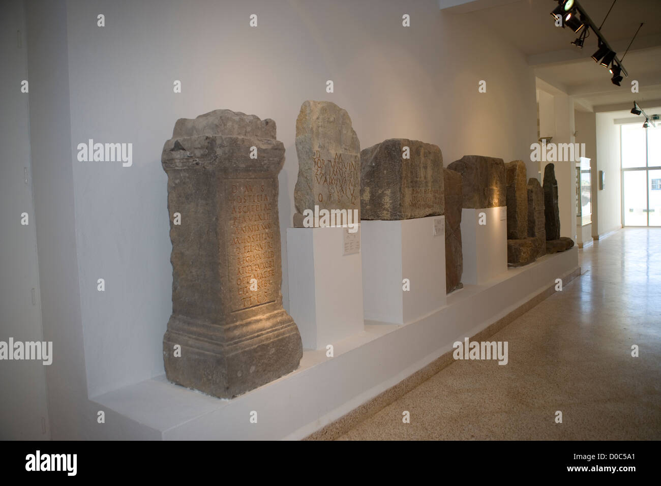 Museum at Chemtou the Roman pink marble quarry in Northern Tunisia ...