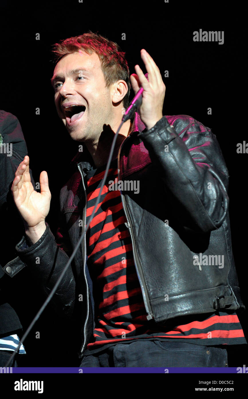 Damon Albarn Gorillaz's 'Escape To Plastic Beach World Tour' at the Air ...