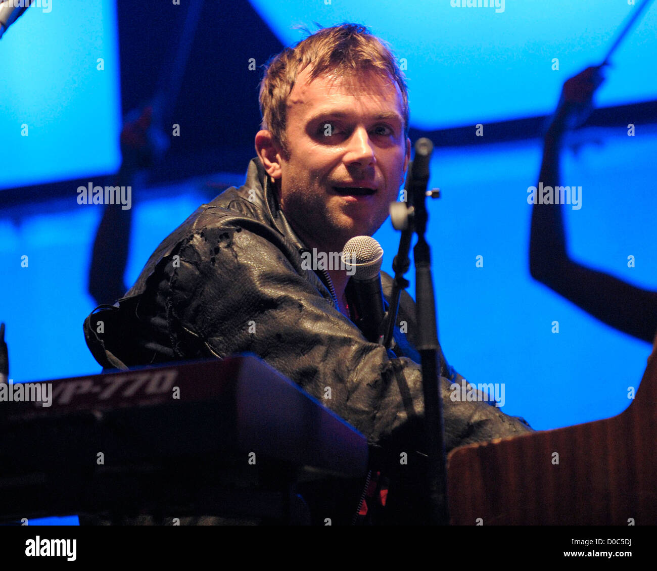 Damon Albarn Gorillaz's 'Escape To Plastic Beach World Tour' at the Air ...