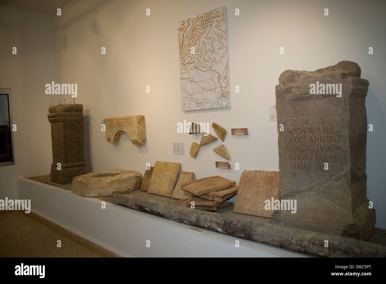 Museum at Chemtou the Roman pink marble quarry in Northern Tunisia ...