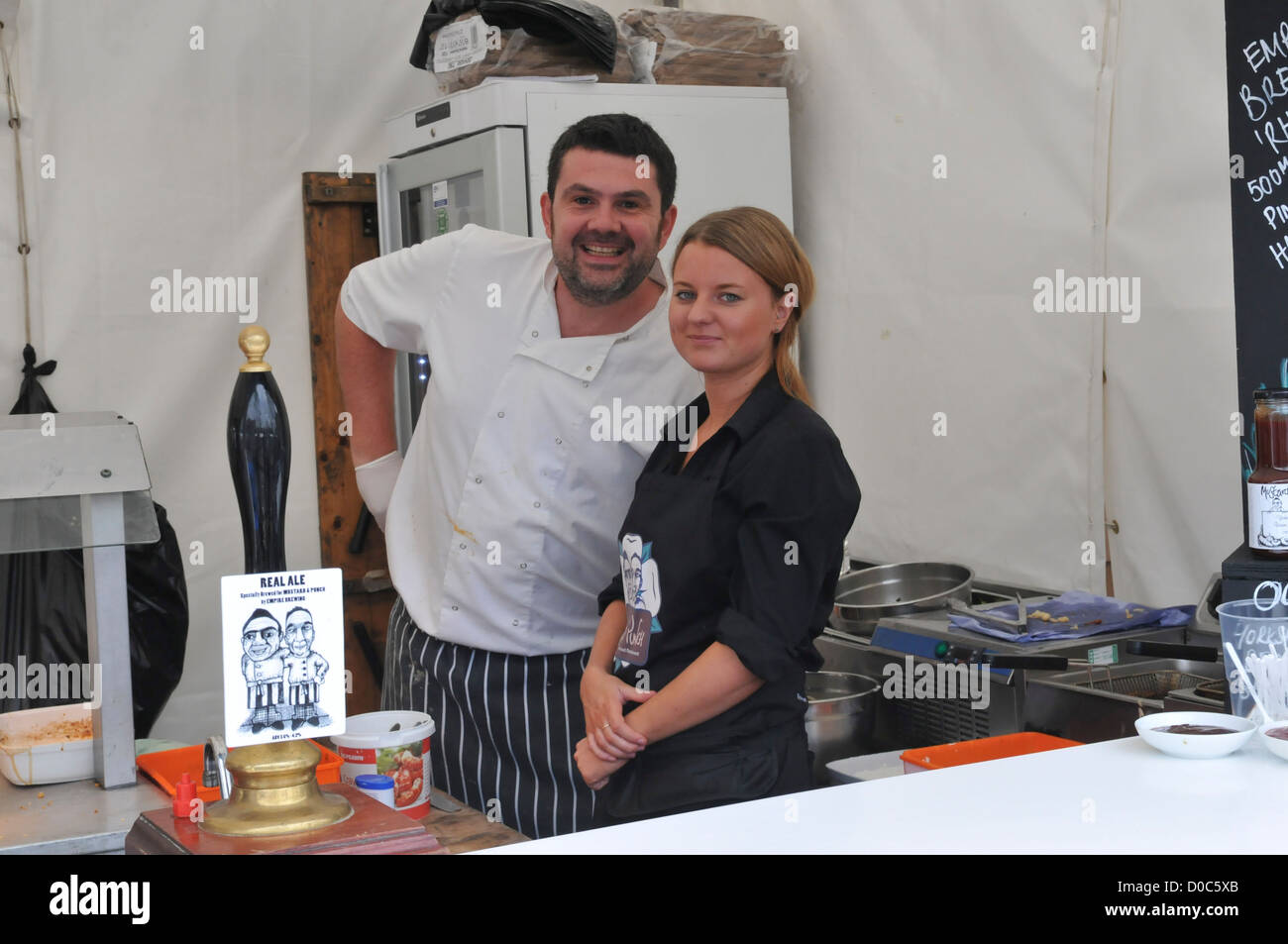 Food & Drink Festival, Market stallholders, Fair, Huddersfield Stock ...