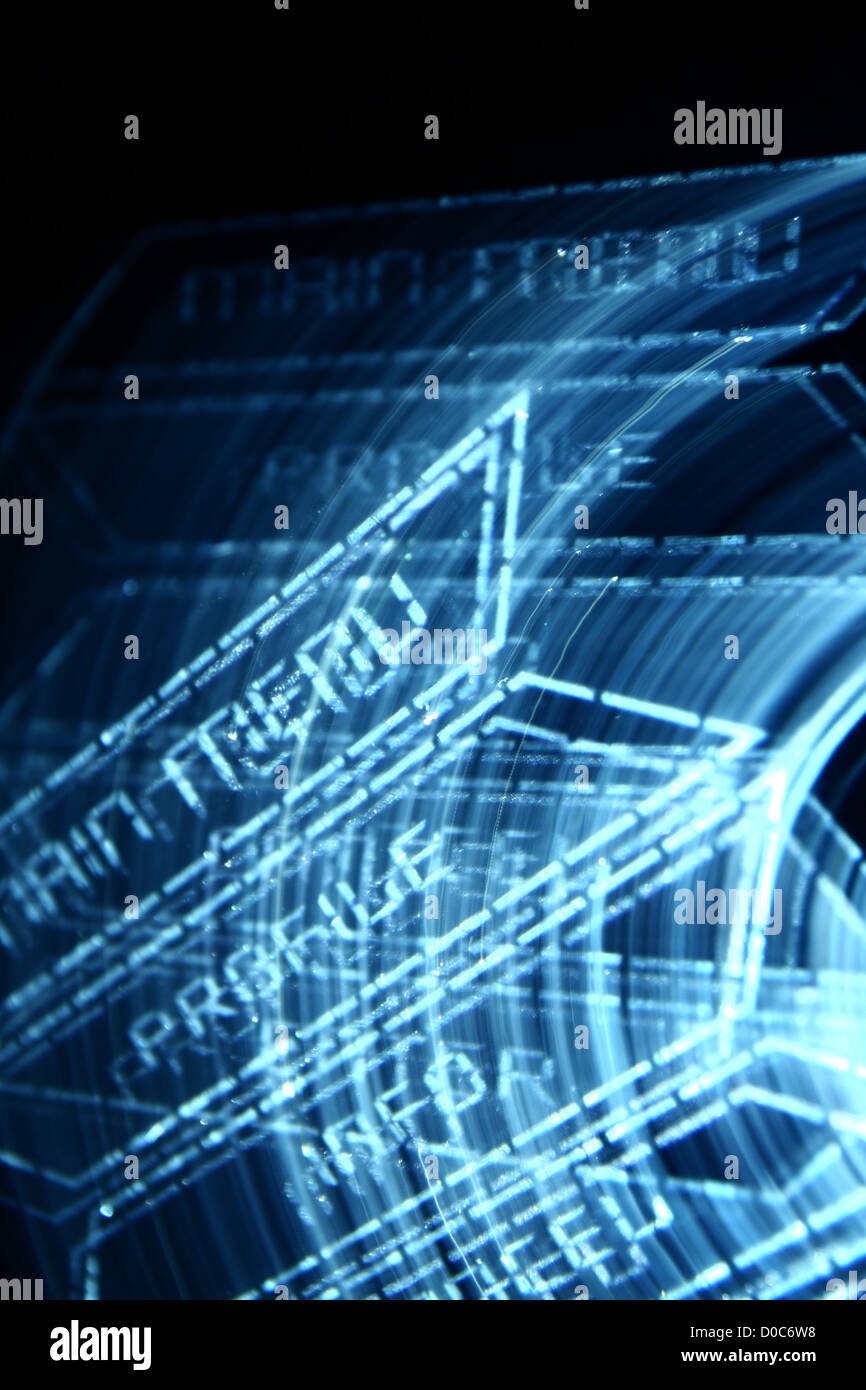 abstract main menu buttons in dark Stock Photo - Alamy