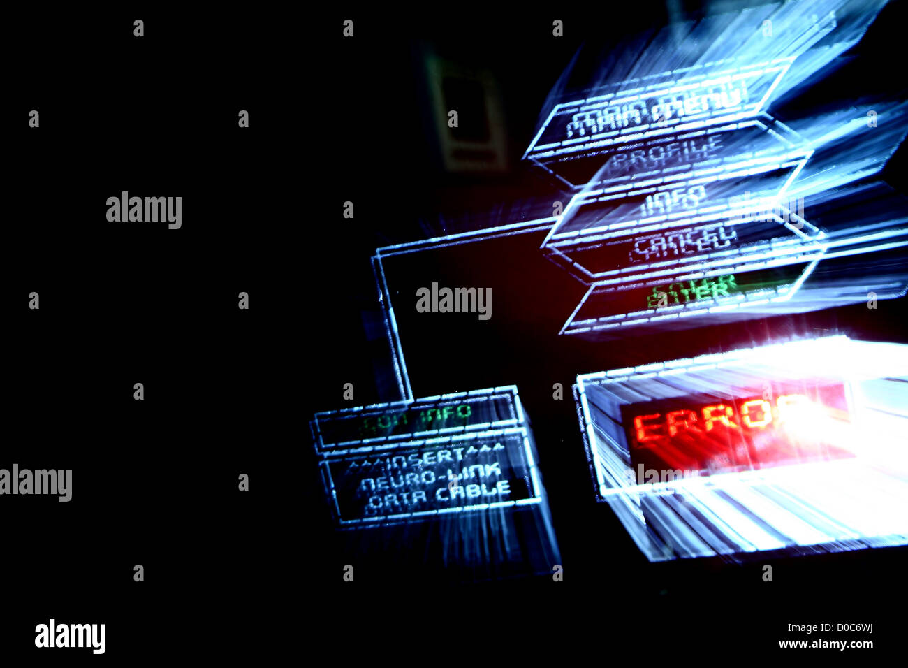 main menu error abstract background Stock Photo - Alamy