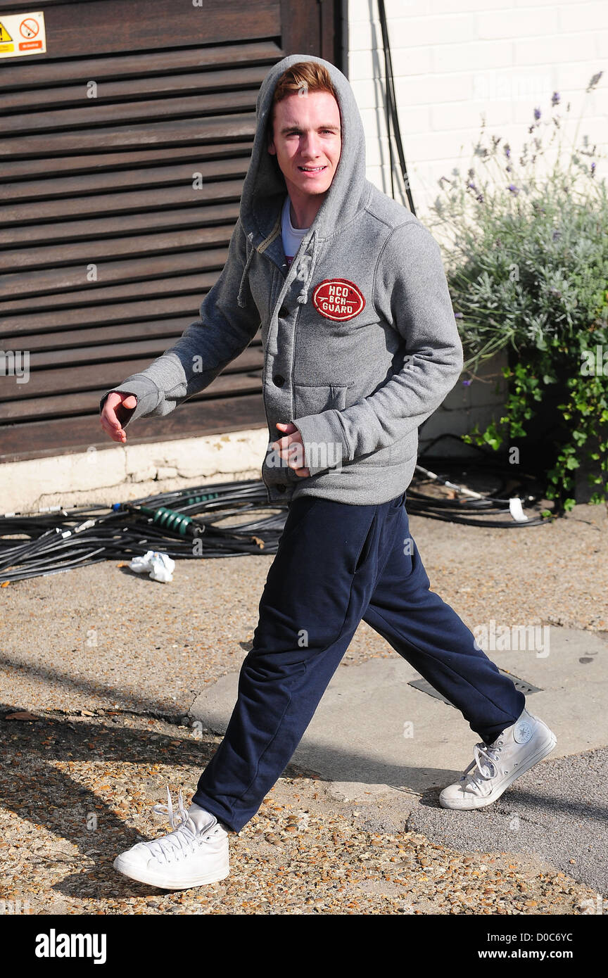 Ryan Lee Seager arriving at the ITV studios 'X Factor' rehearsals ...