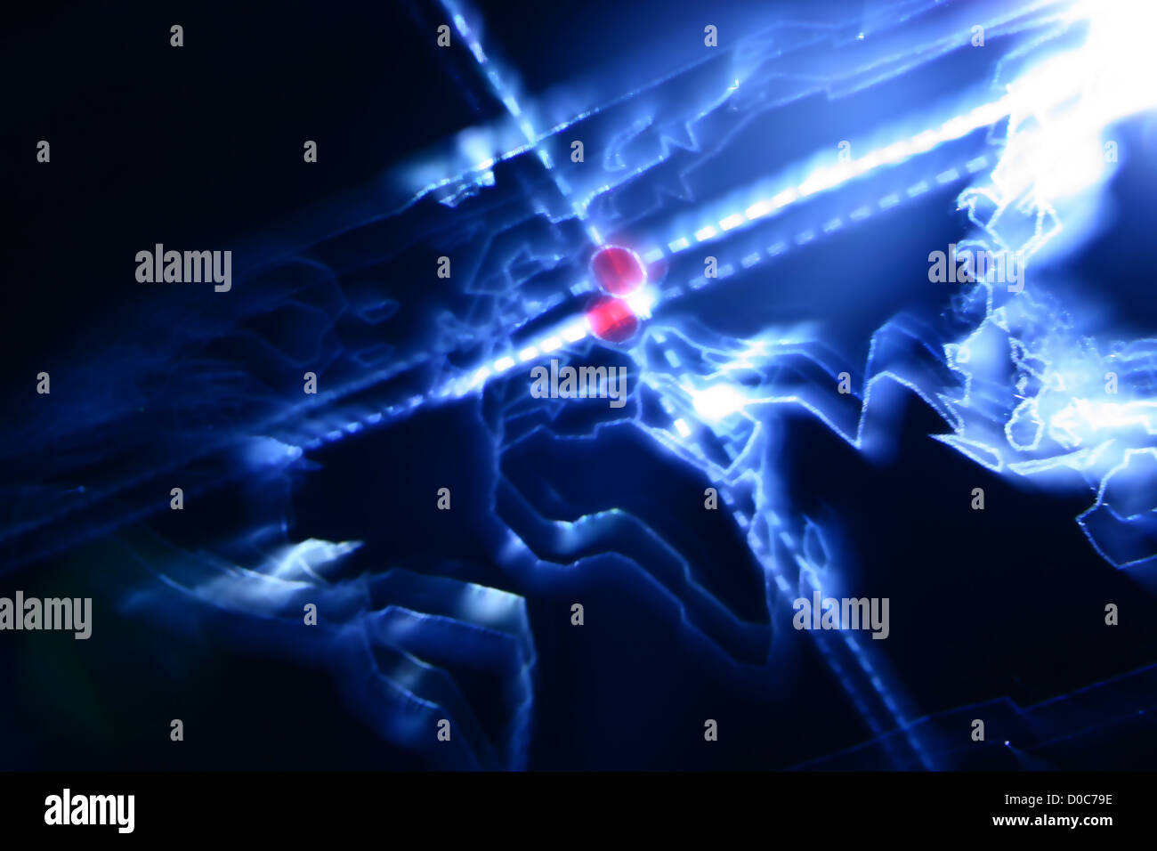 abstract glow map location info concept Stock Photo - Alamy