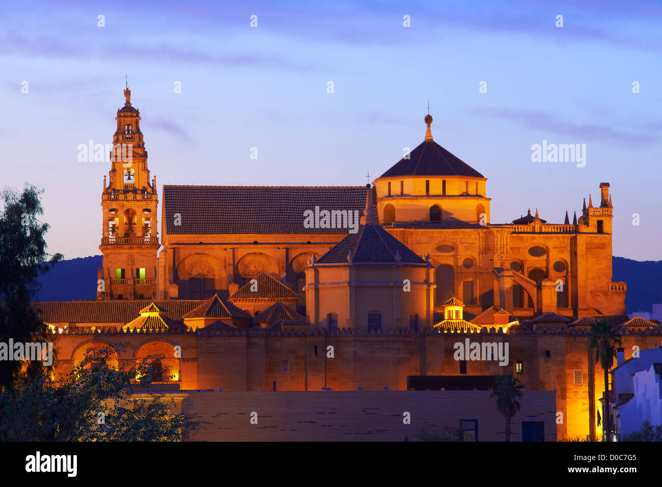 Mosque-Cathedral at Dusk, Córdoba Andalucia Spain Stock Photo - Alamy