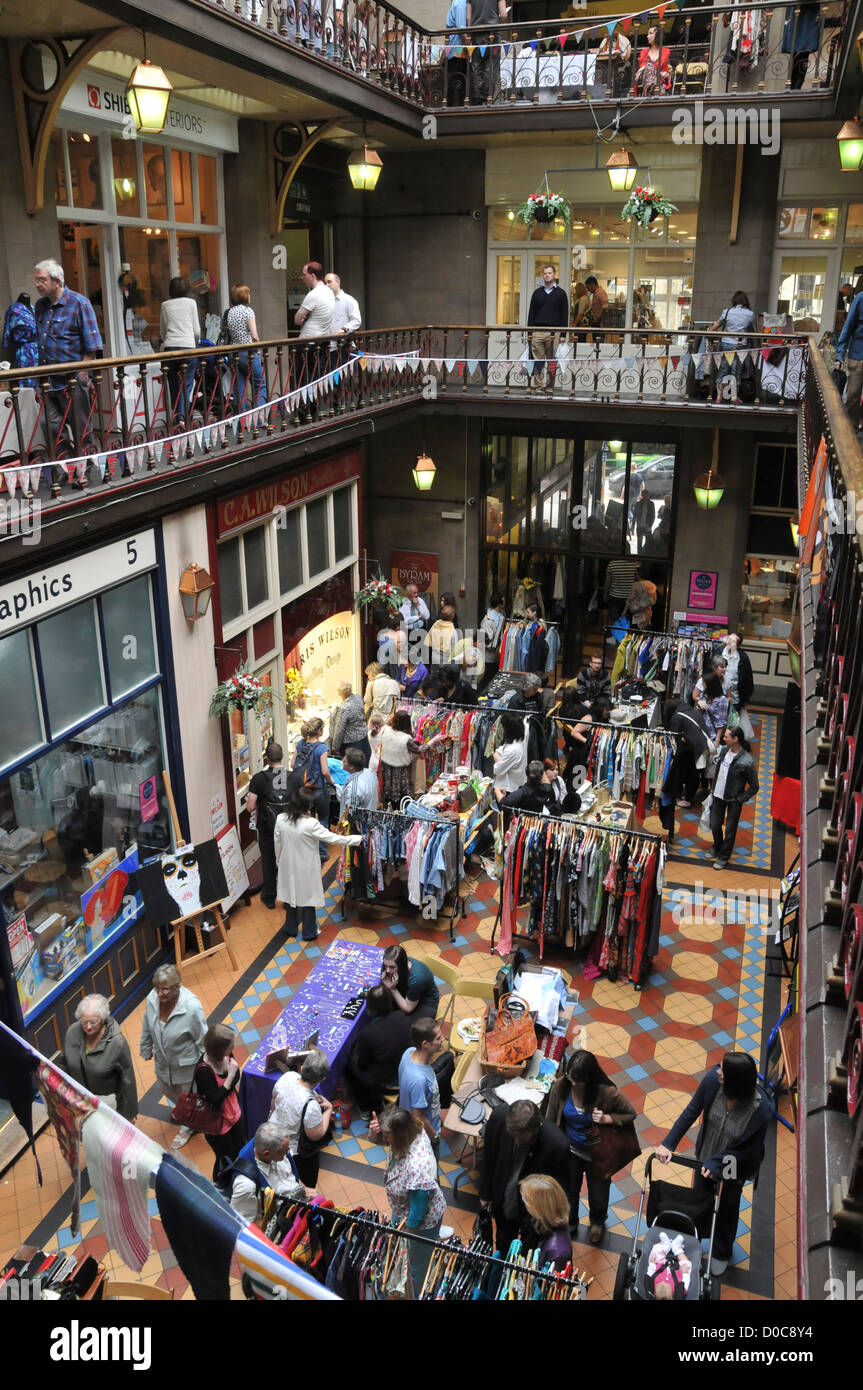 Byram Arcade, Huddersfield, Vintage Fair Stock Photo - Alamy