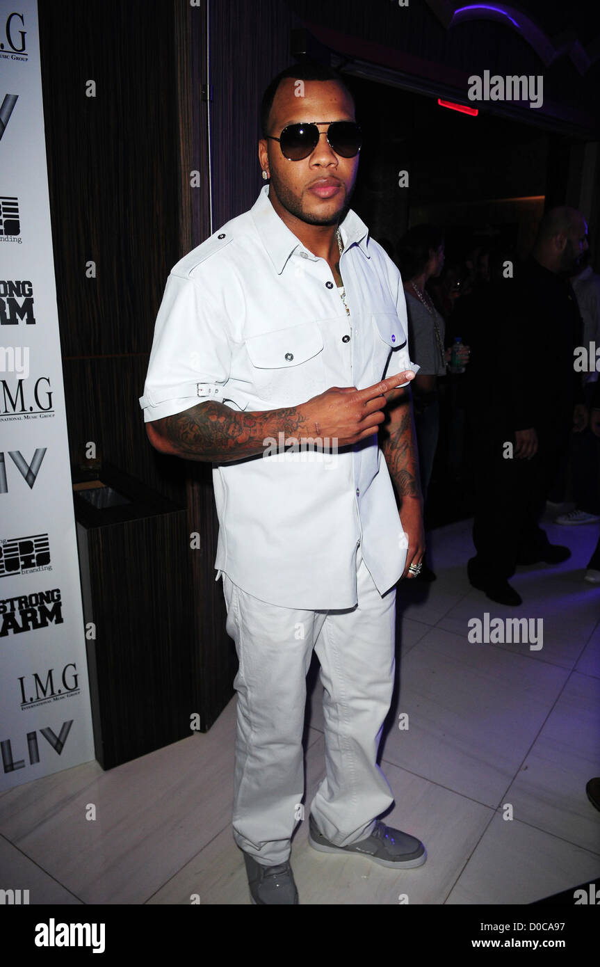 Flo Rida Flo Rida's celebration at club LIV at the Fontainebleau Hotel ...
