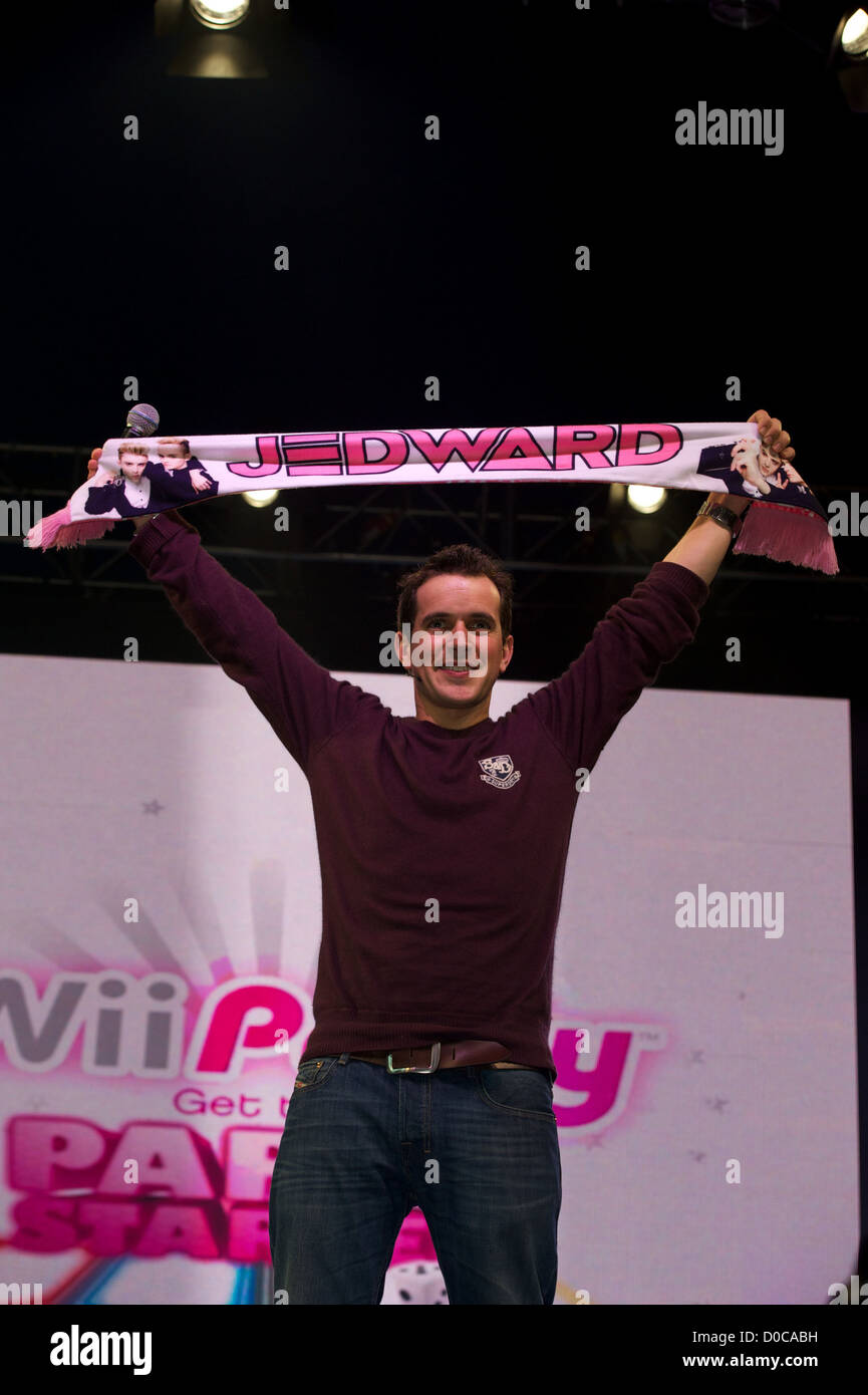 Dom aka Dominic Wood of Dick and Dom performing during 'Wii Party' at ...