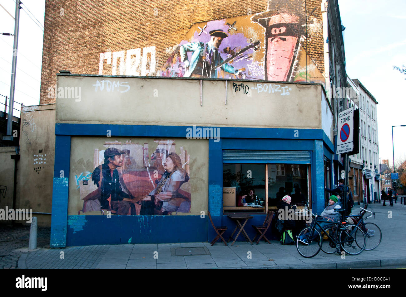 Hackney November 18th 2012. Corner of Andrews Road and Mare Street ...