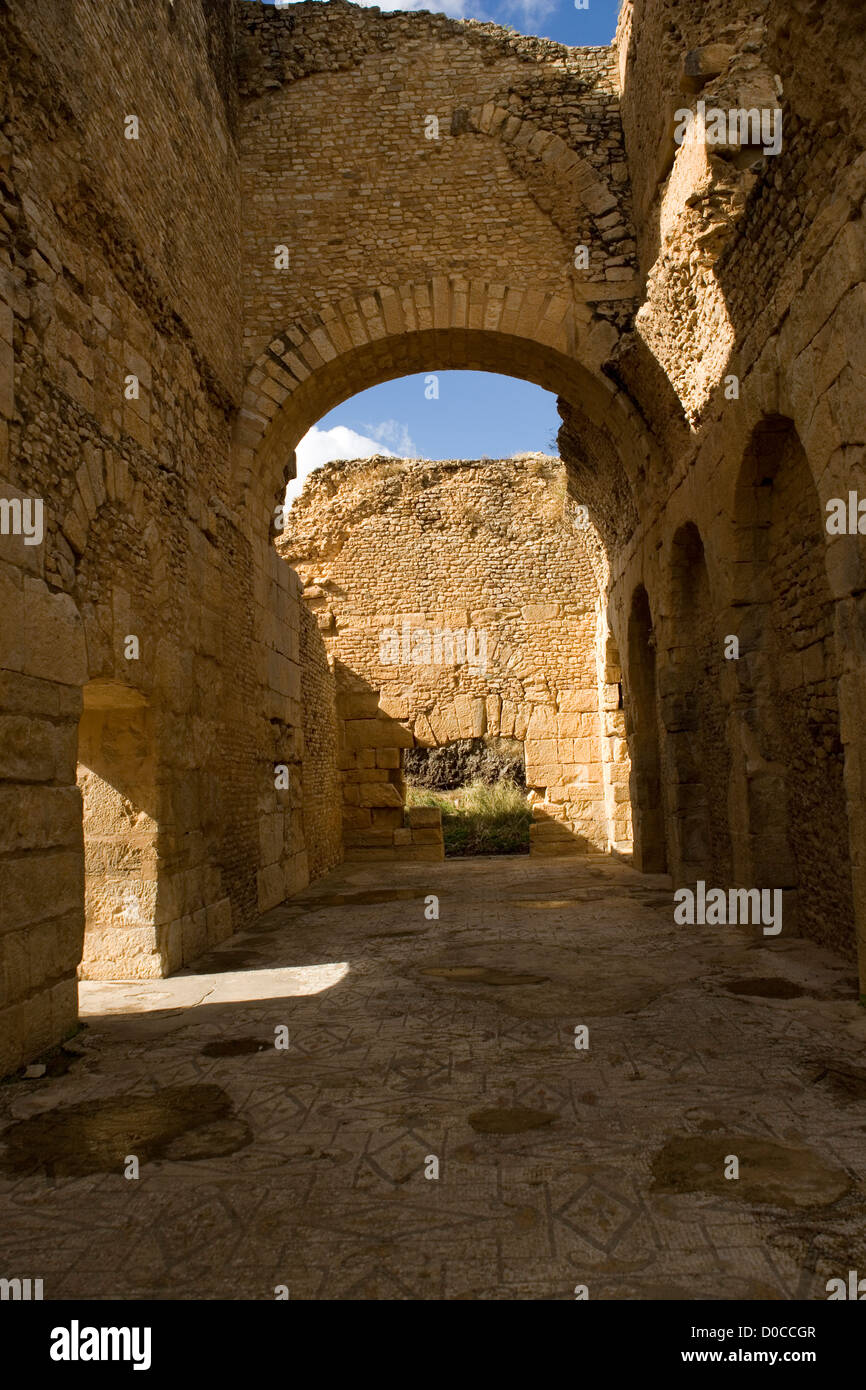 Baths at Bulla Regia the Roman city in Northern Tunisia Stock Photo - Alamy