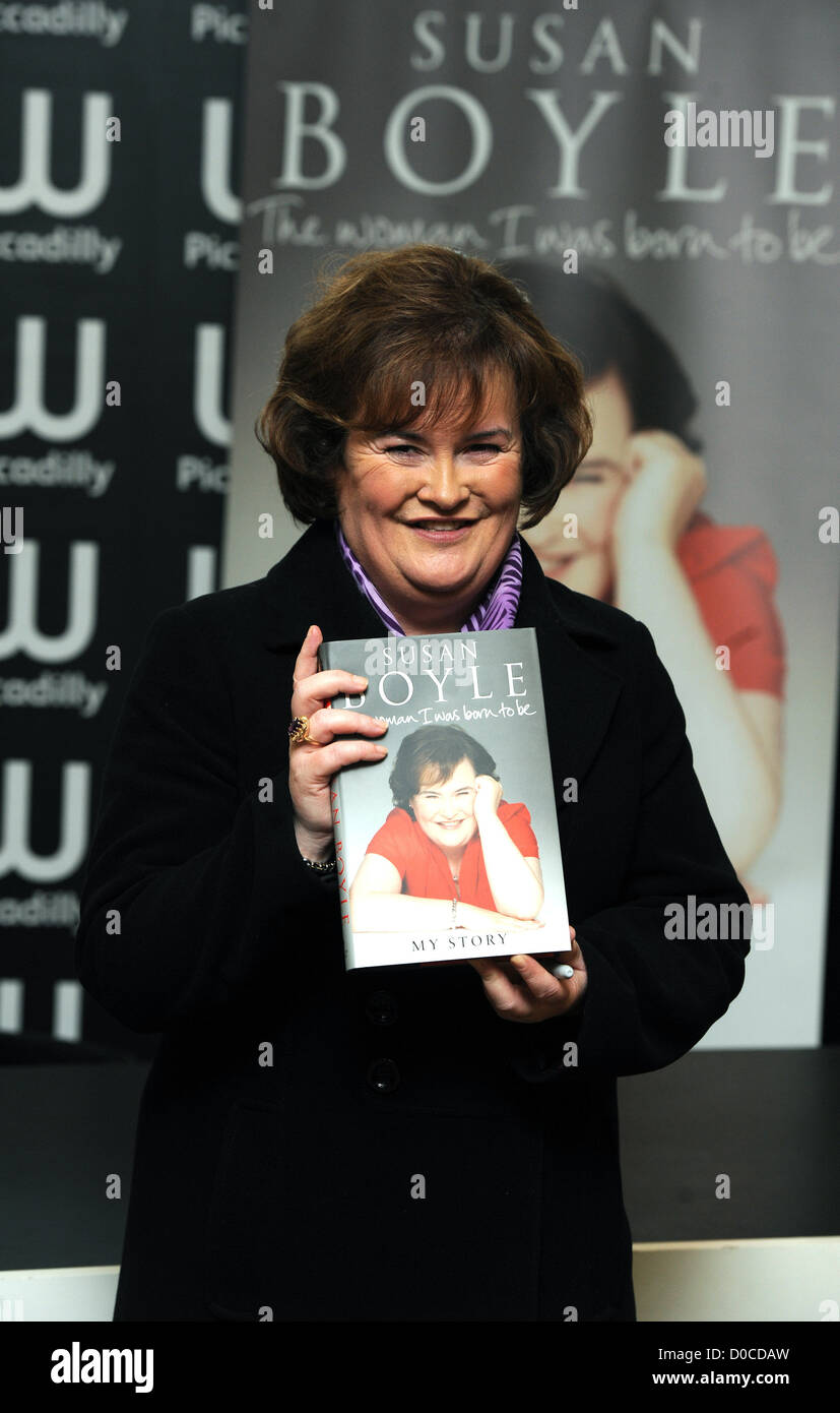 Susan Boyle signs copies of her autobiography 'The Woman I Was Born to ...