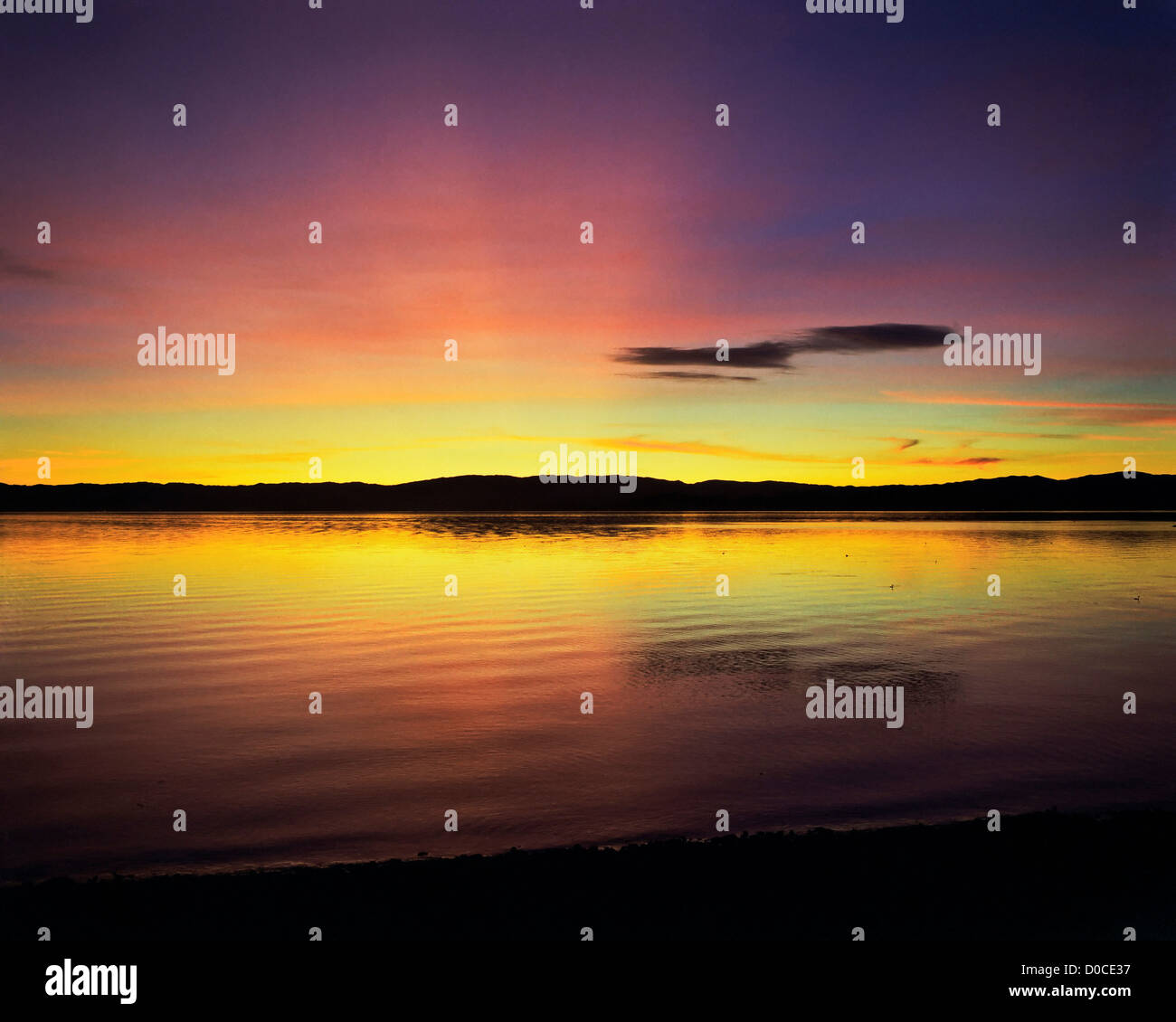 Sunset with Crepuscular Rays Stock Photo - Alamy