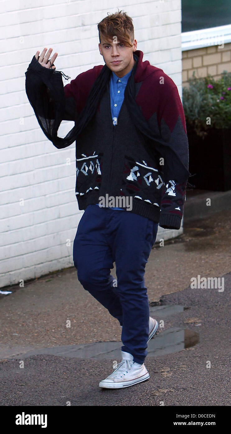 Aiden Grimshaw 'The X Factor' contestants arrive at the rehearsal ...