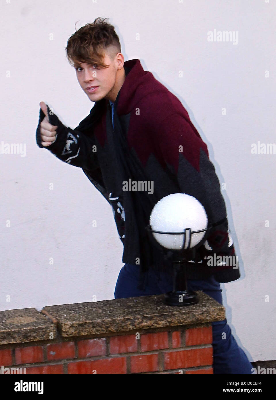 Aiden Grimshaw 'The X Factor' contestants arrive at the rehearsal ...