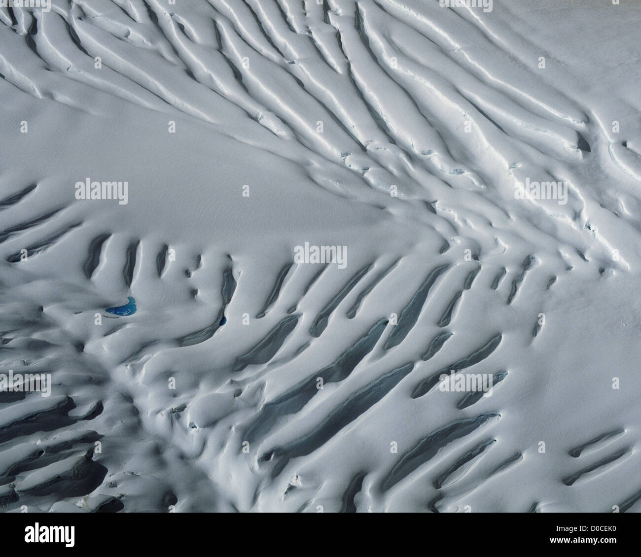 Treacherous Crevasses From Above Stock Photo - Alamy