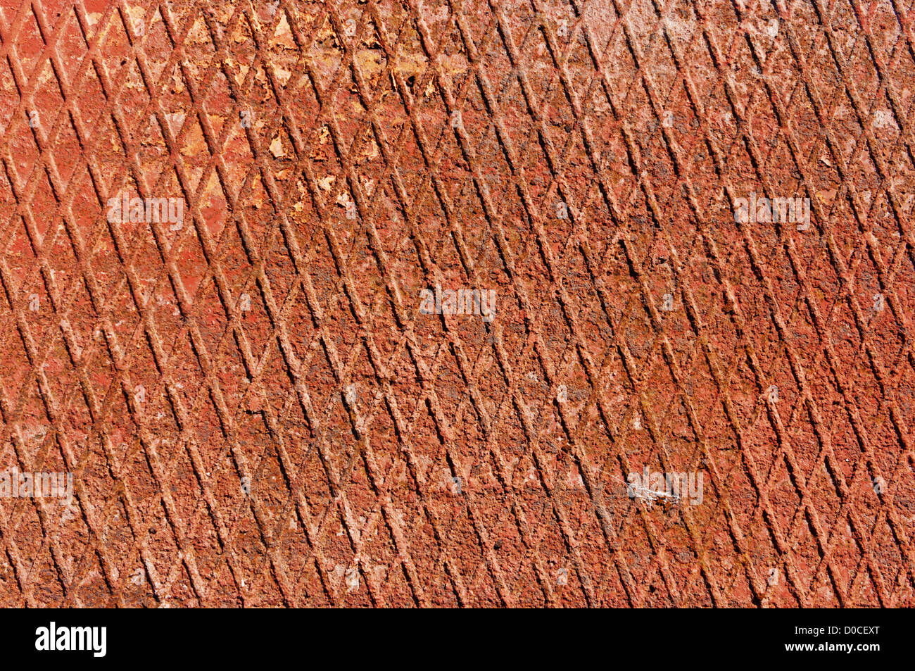 Background from rust grid iron floor. Variant 2 Stock Photo - Alamy