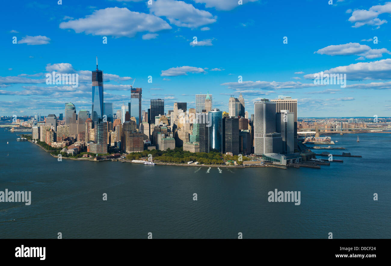 Aerial tip of manhattan freedom hi-res stock photography and images - Alamy