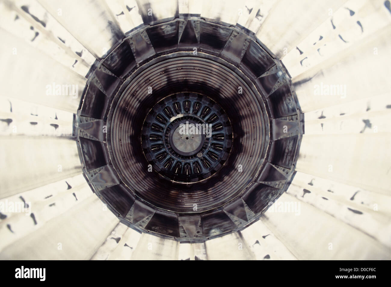 Looking Inside a Jet Engine Exhaust Stock Photo - Alamy