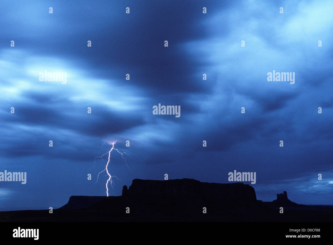 Monument Valley Lightning Stock Photo - Alamy