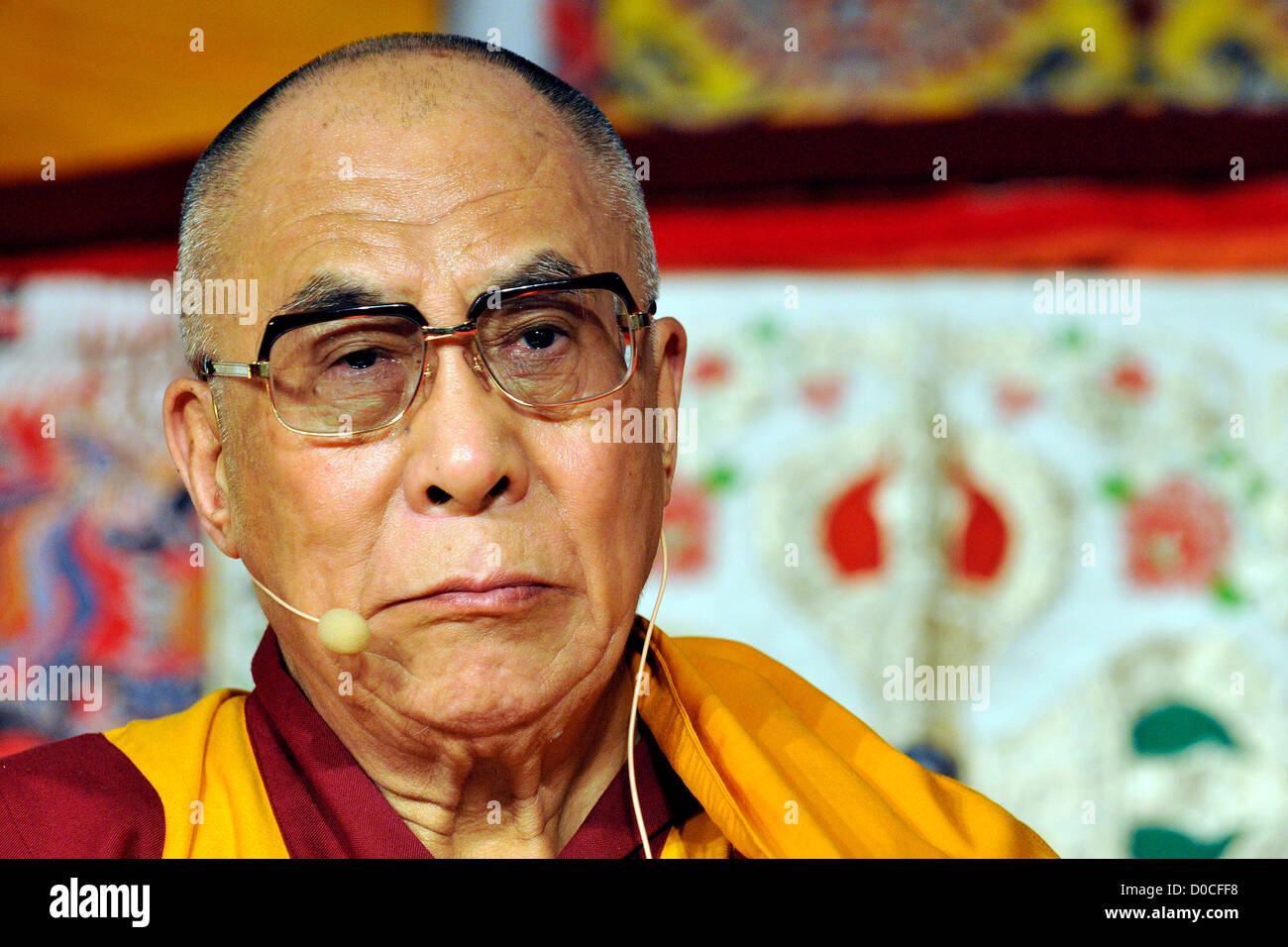 His Holiness the 14th Dalai Lama, Tenzin Gyatso, attends the dedication ...