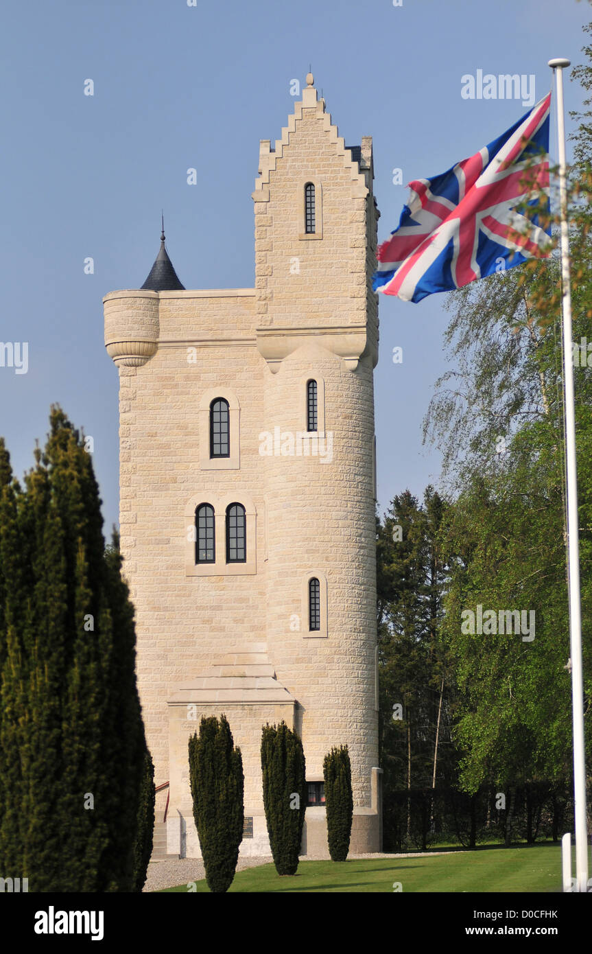 THE ULSTER TOWER IRISH MEMORIAL IN GOTHIC TROUBADOUR STYLE BUILT IN ...