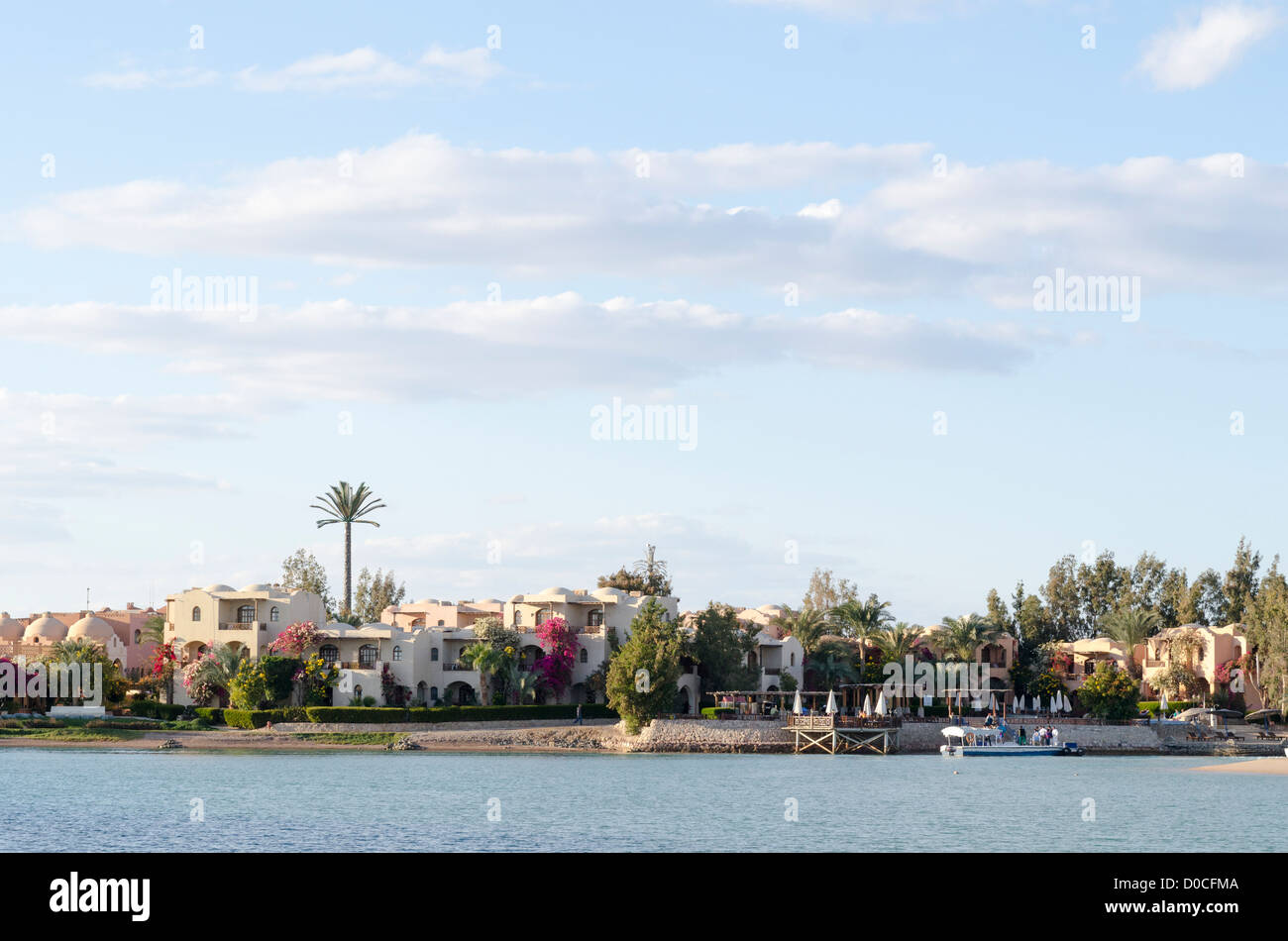 [El Gouna] [Red sea] boat hotel lagoon resort sea Stock Photo - Alamy