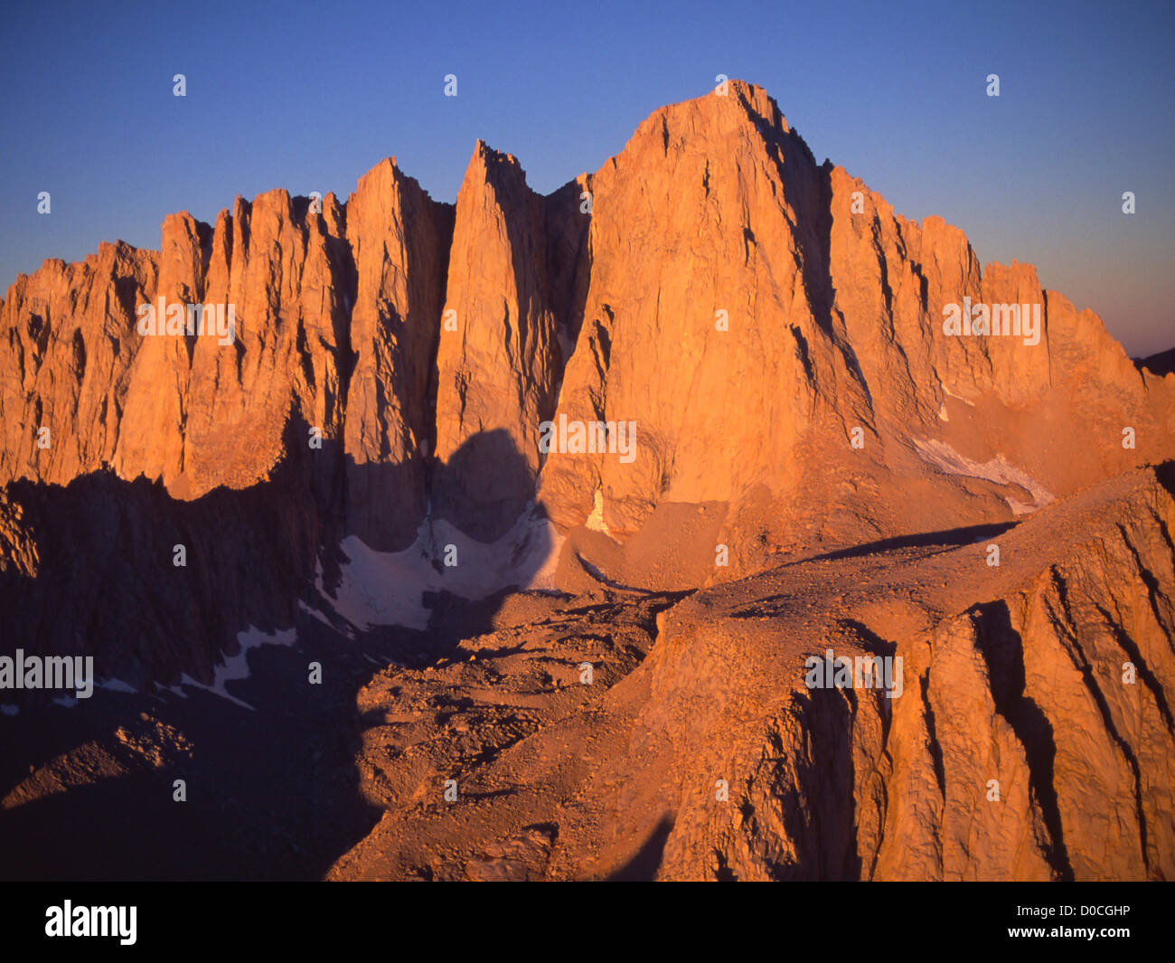 Aerial View Of Mount Whitney Stock Photo - Alamy