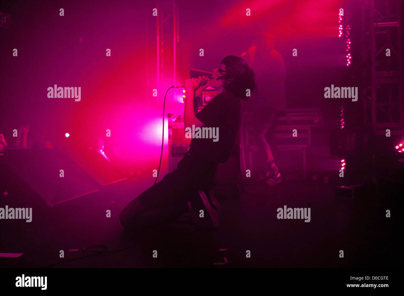Crystal Castles perform live at Leeds Metropolitan University Leeds ...