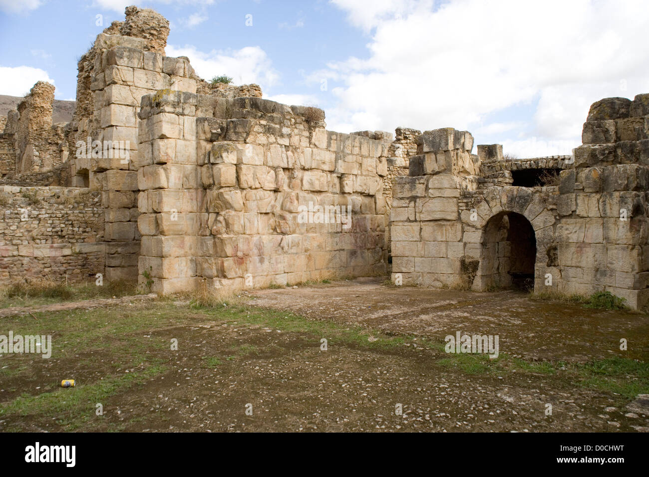 Baths at Bulla Regia the Roman city in Northern Tunisia Stock Photo - Alamy