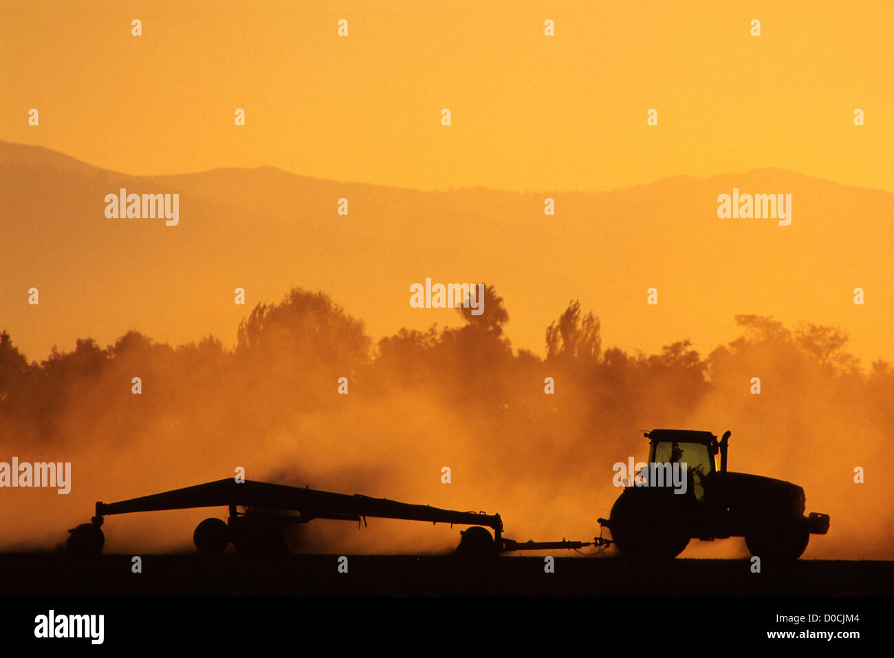 Precision Grading Prepares an Agriculture Field for the Planting of Row ...