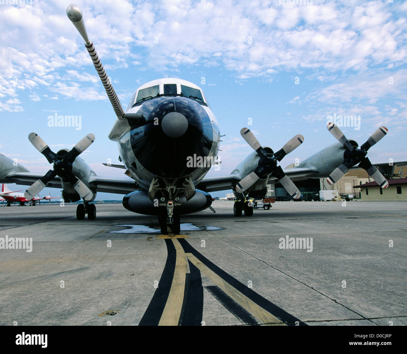 Nose View of an NOAA WP3D Orion Hurricane Research Aircraft Stock Photo ...