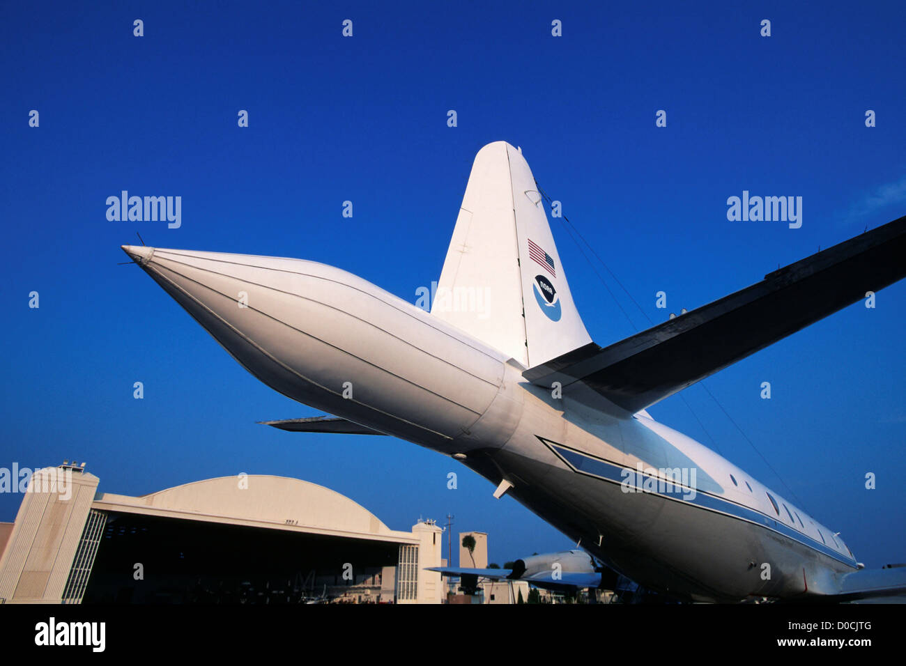 Tail View of an NOAA WP3D Orion Hurricane Research Aircraft, Showing ...