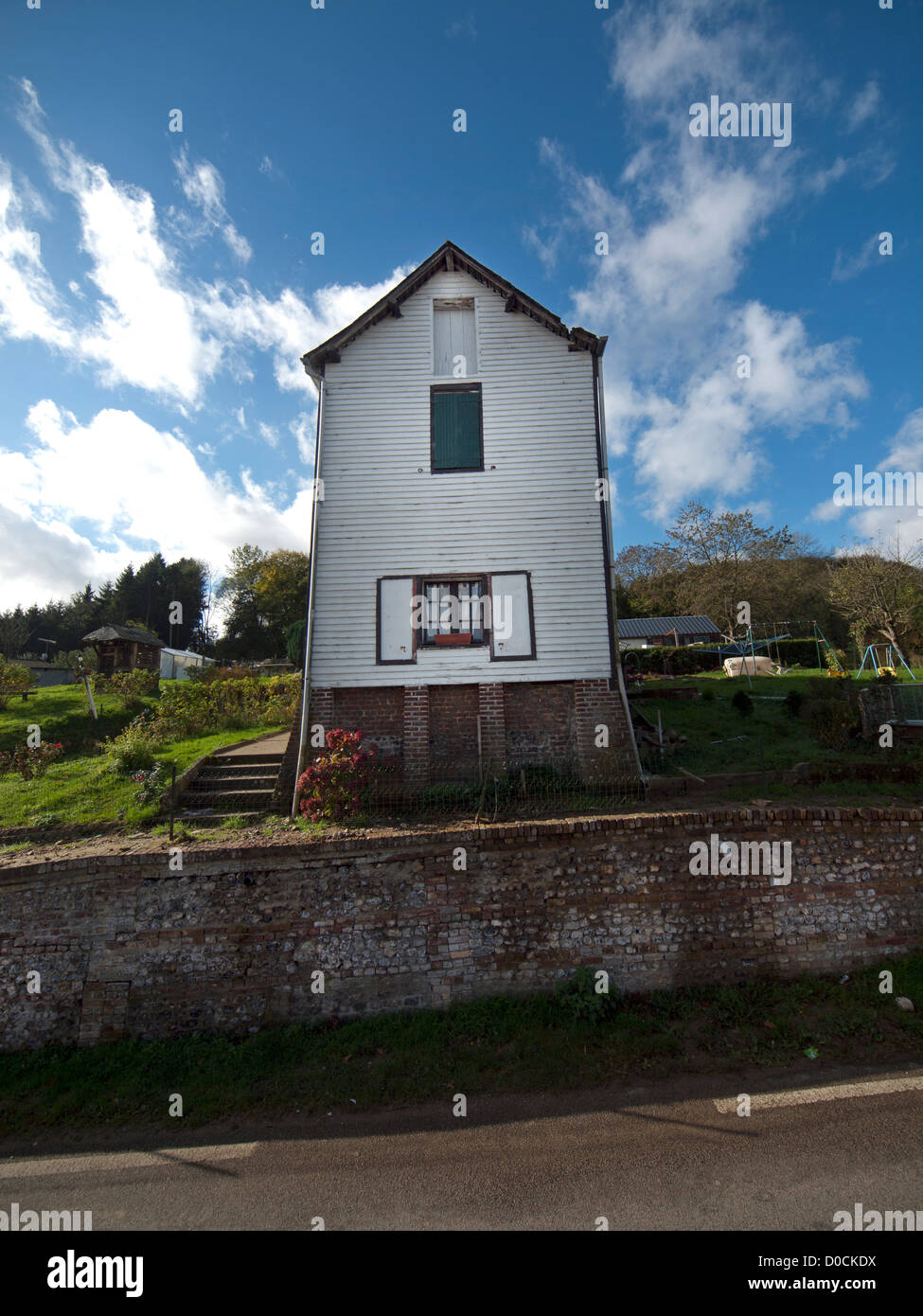 A house in the Normandy village of Saint-Hellier Stock Photo - Alamy