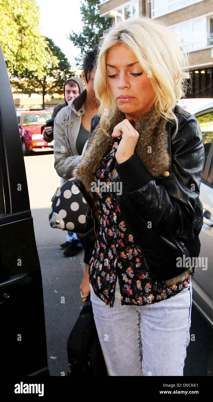 Sophia Wardman from girl group Belle Amie X Factor contestants arrive ...