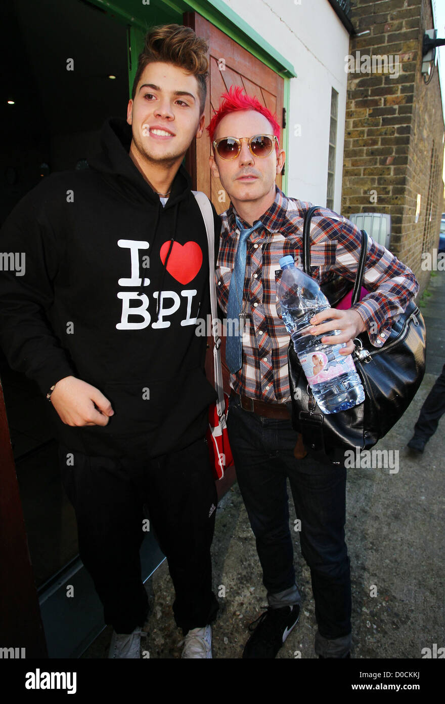 Aiden Grimshaw and Storm Lee X Factor contestants arrive at a rehearsal ...