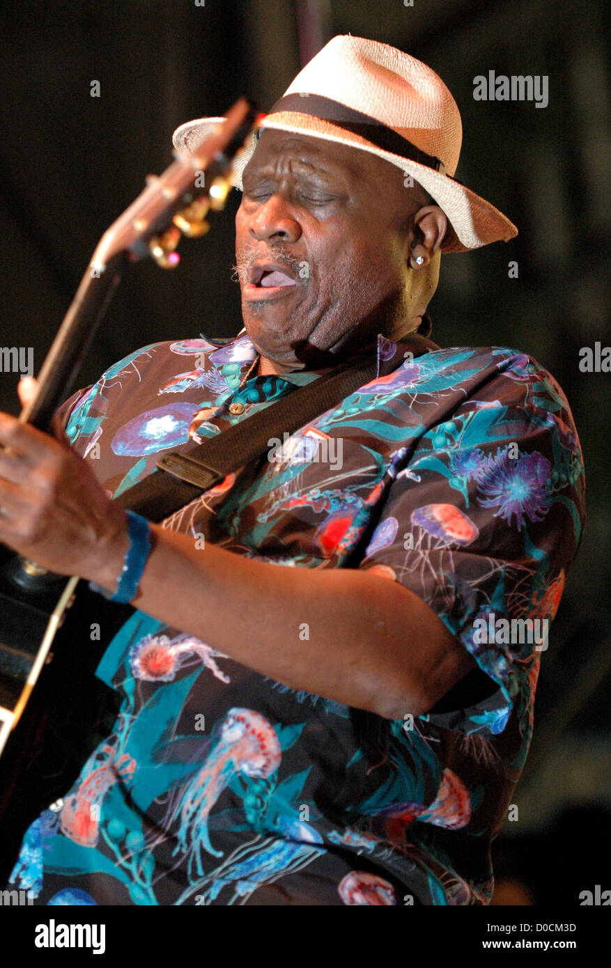 Blues musician Taj Mahal performing live at Lafayette Park in New ...