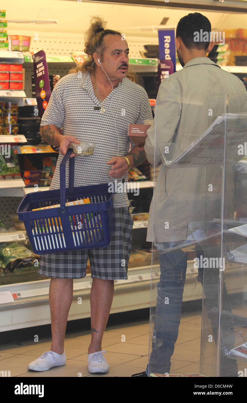X Factor contestant Wagner Carrilho at the supermarket London, England ...
